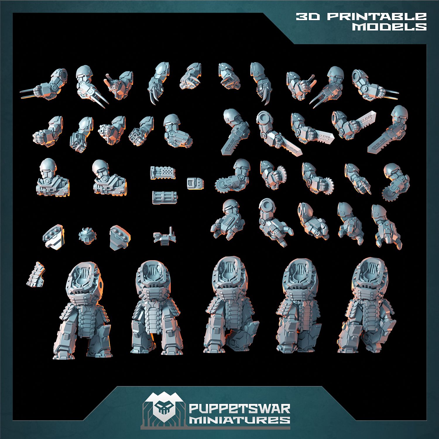 Bushi Heavy Strikers Breacher Squad from Puppets War (ppw-mmf281078 ...